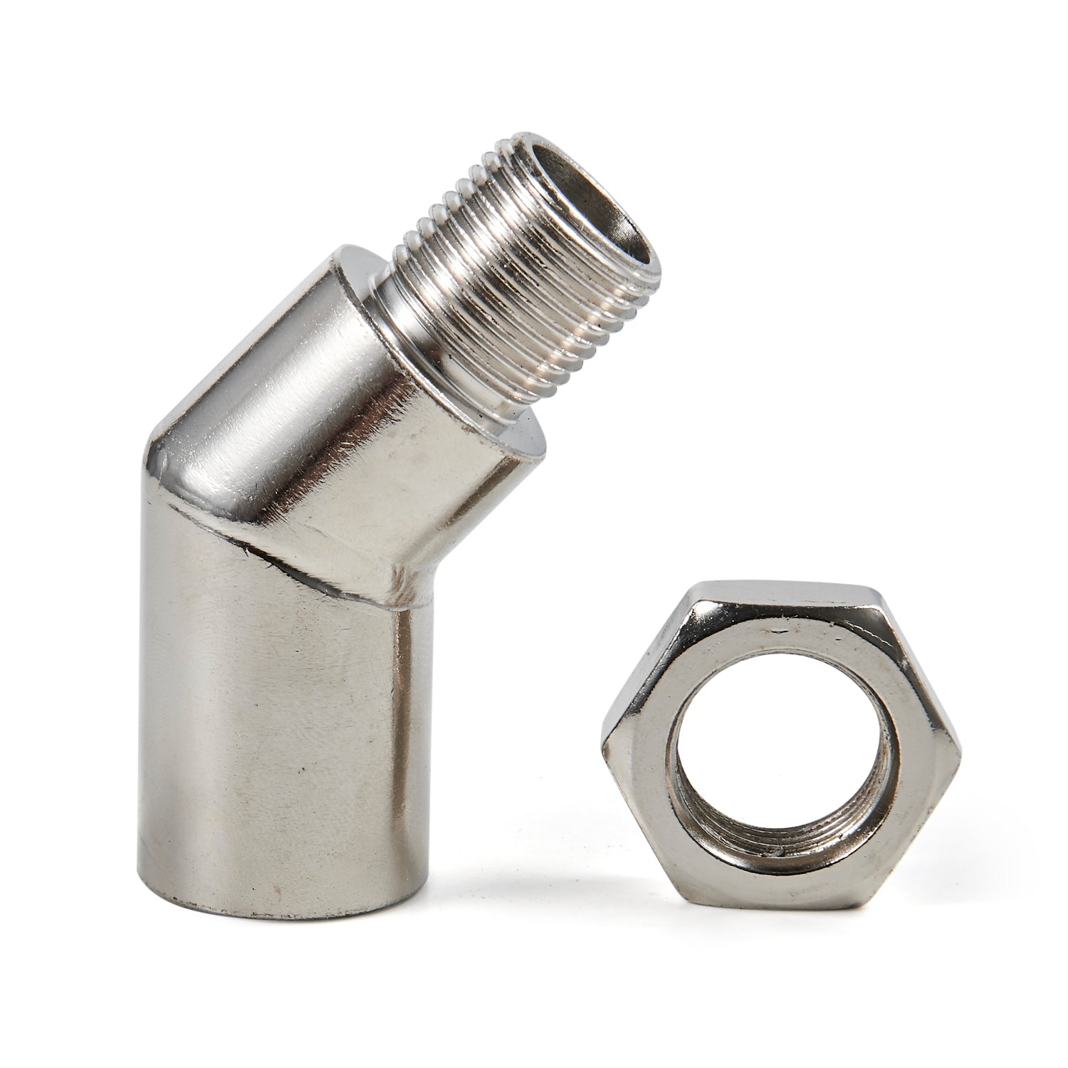 M18 X 1.5 135 Degree Catalytic Converter CEL Oxygen Sensor Extender Ad – VelocityTitan