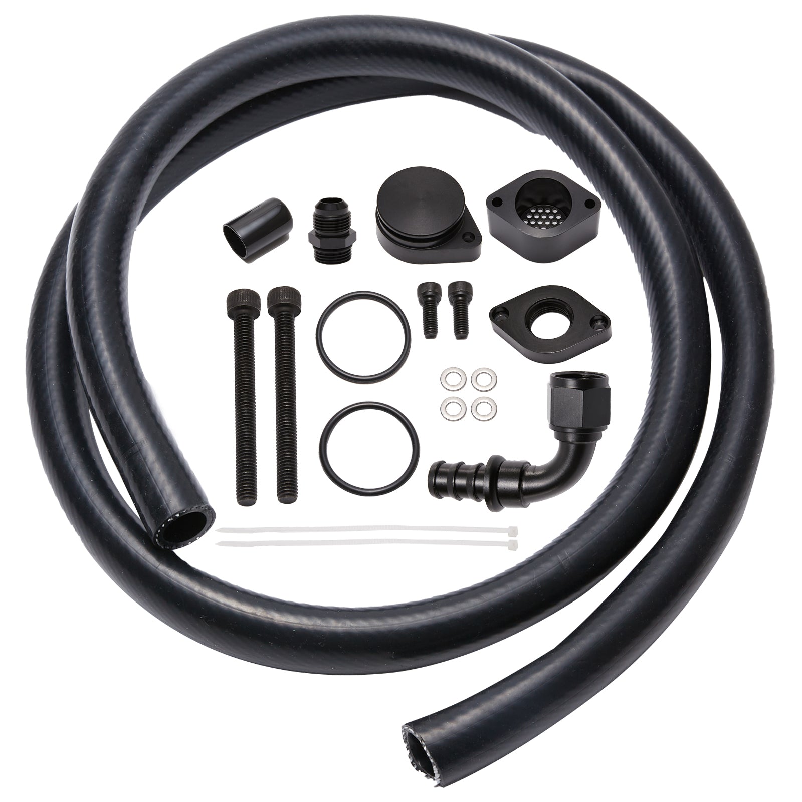 Turbo Piping Kit CCV PCV Reroute Kit For 2011-2023 Ford 6.7L Powerstro ...
