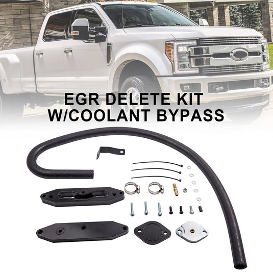 2011-2019 Ford F250 F350 F450 F550 Super Duty 6.7L EGR Delete Kit w/Co ...