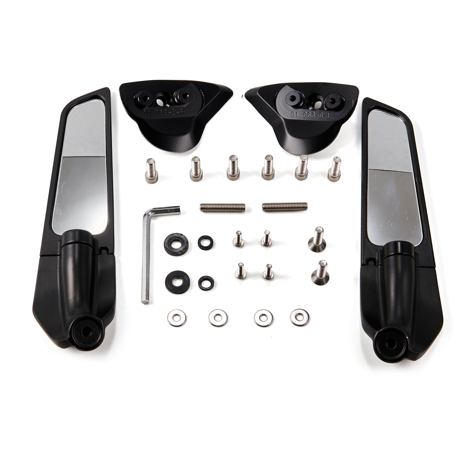 2021-2022 Yamaha YZF-R7 Adjustable Wing Fin Rearview Mirrors ...