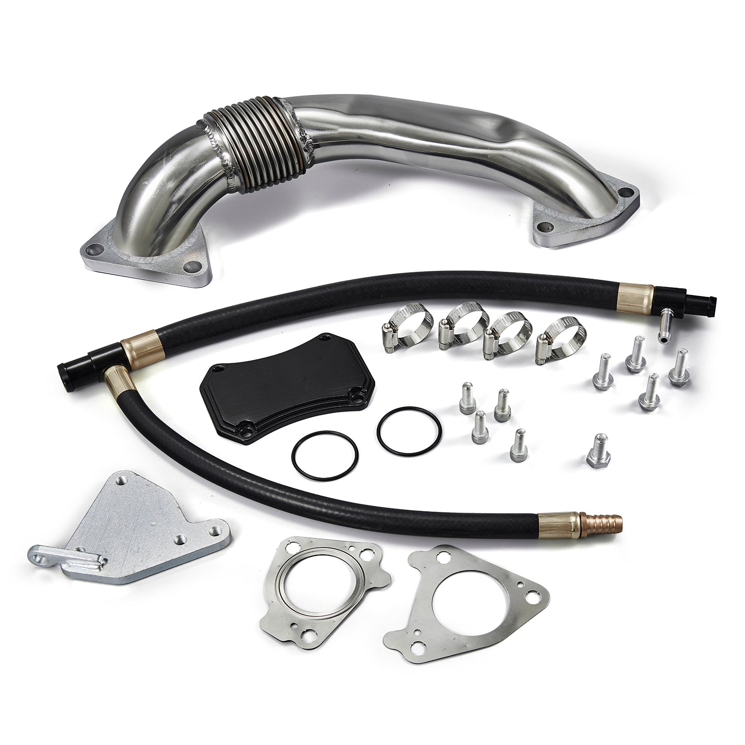 EGR Delete & Cooler Race Kit w/ Up pipe for GMC Chevy 6.6L Duramax Die ...