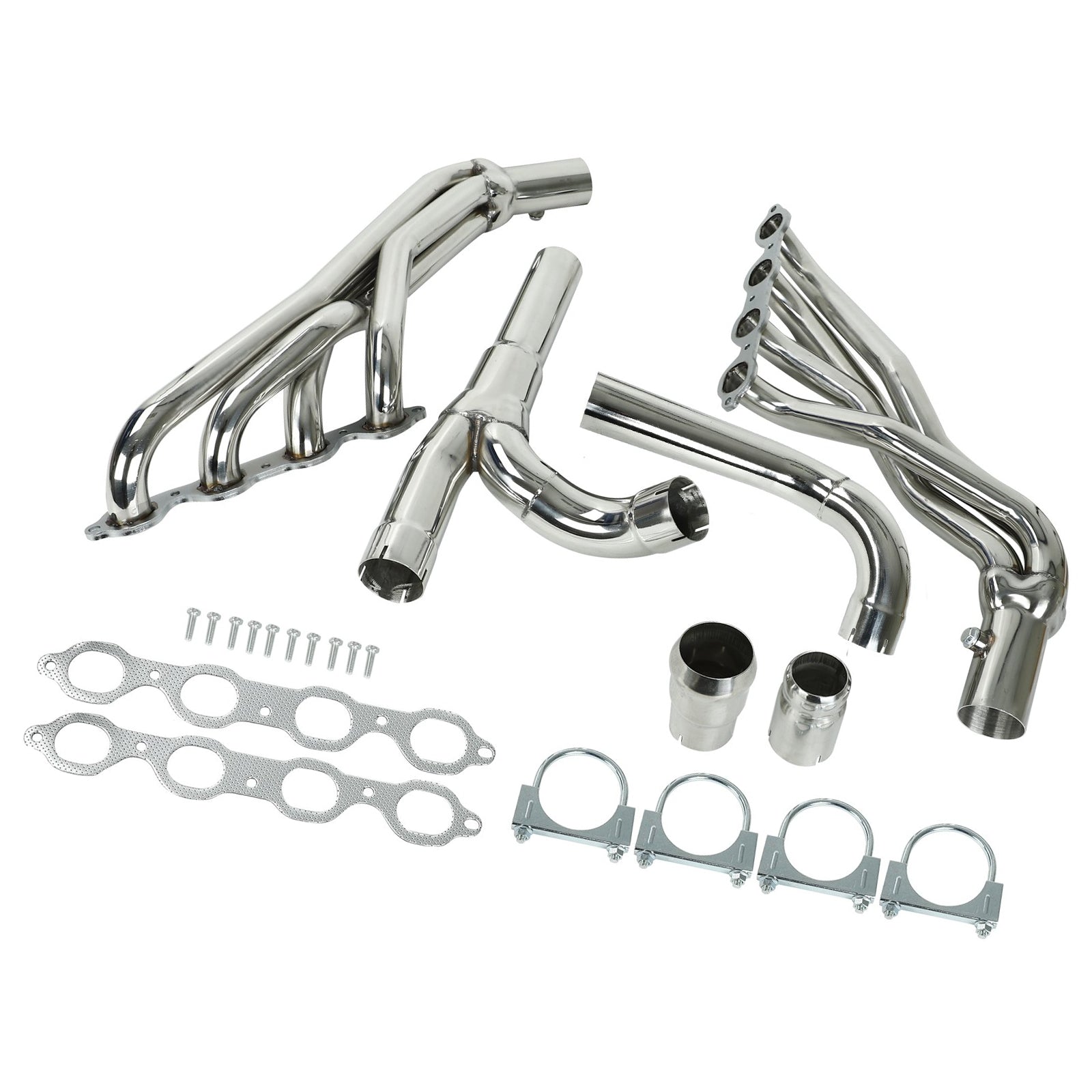 Stainless Exhaust Header Fit Chevy/GMC Silverado Sierra 14-17 1500 5.3 ...