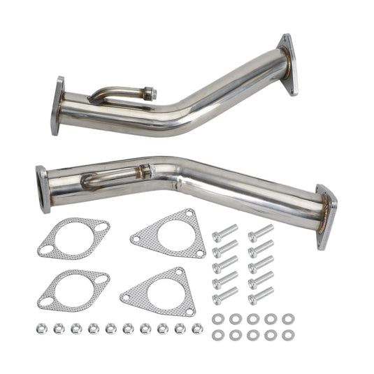2.5" Test Pipes Exhaust DownPipe For Nissan 370Z Infiniti G37 Q50 Q60 ...
