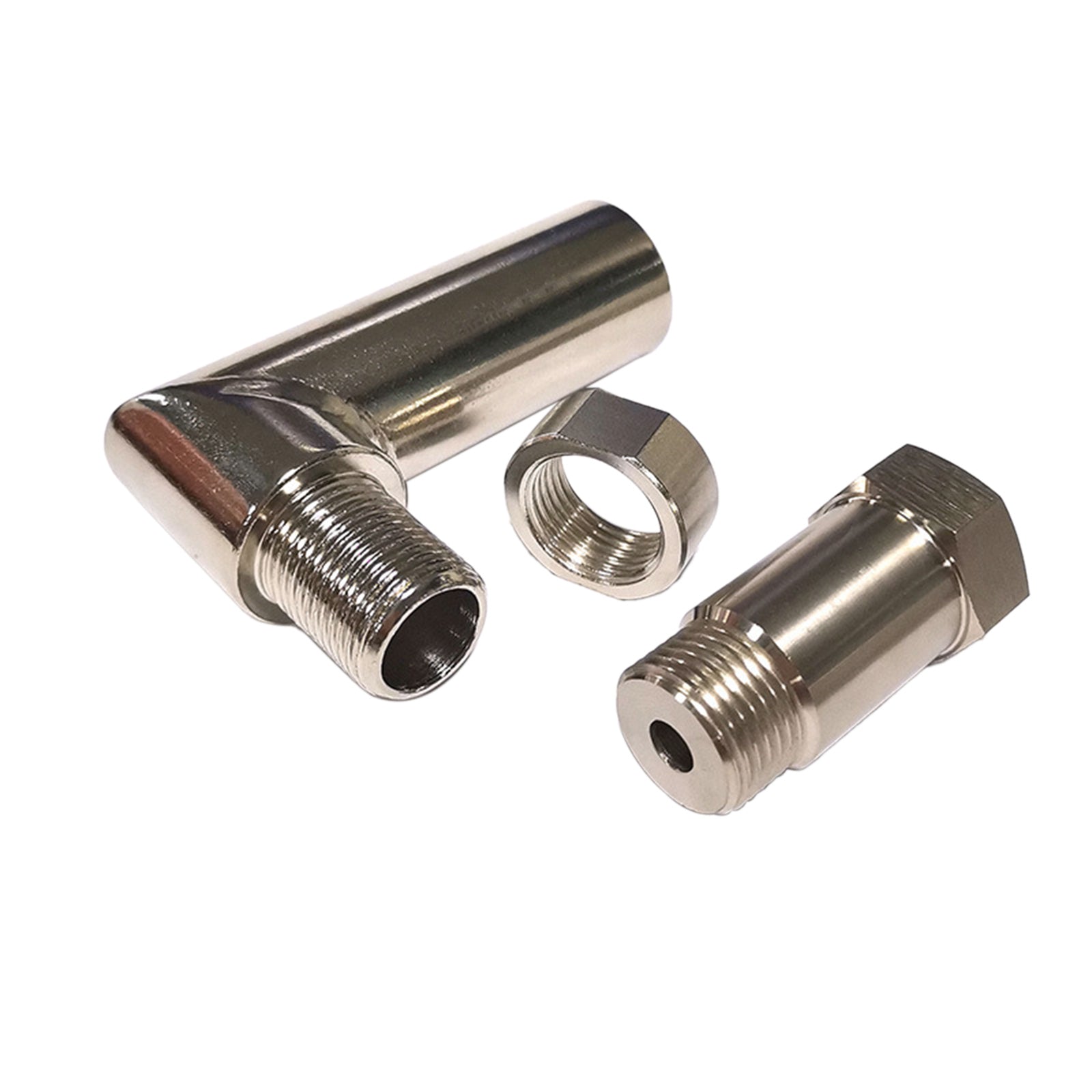 M18 X 1.5 Oxygen Spacer Sensor Angled Extender 90 Degree O2 Bung Exten ...
