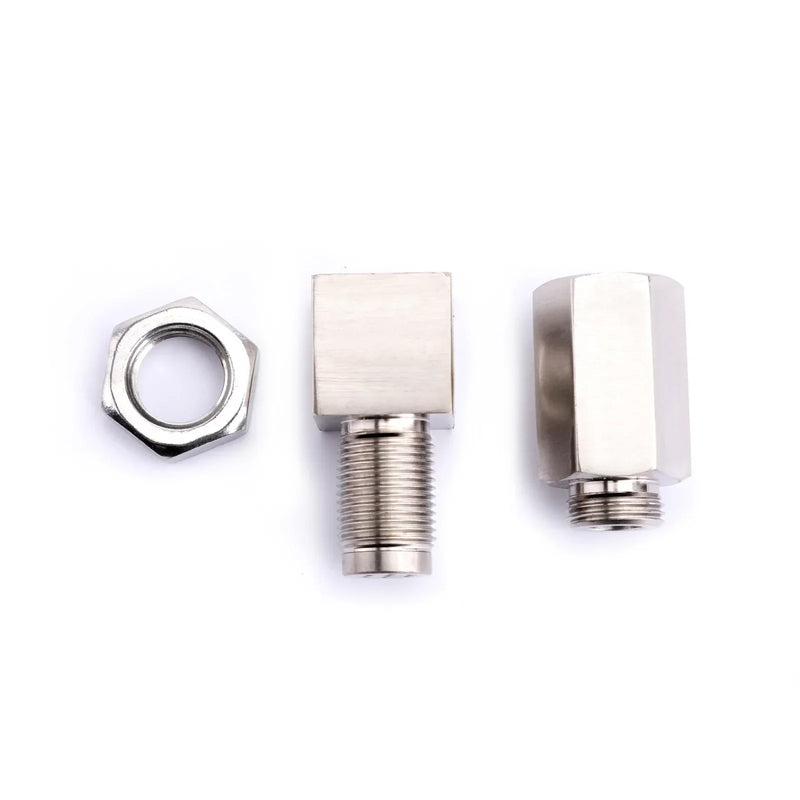 90 Degree O2 Oxygen Sensor Spacer Engine Light CEL Check Bung Mini ...