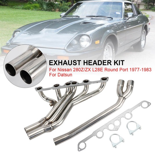 Stainless Exhaust Header Manifold Fit Nissan 280Z 280ZX L28E 77-83 Fit ...